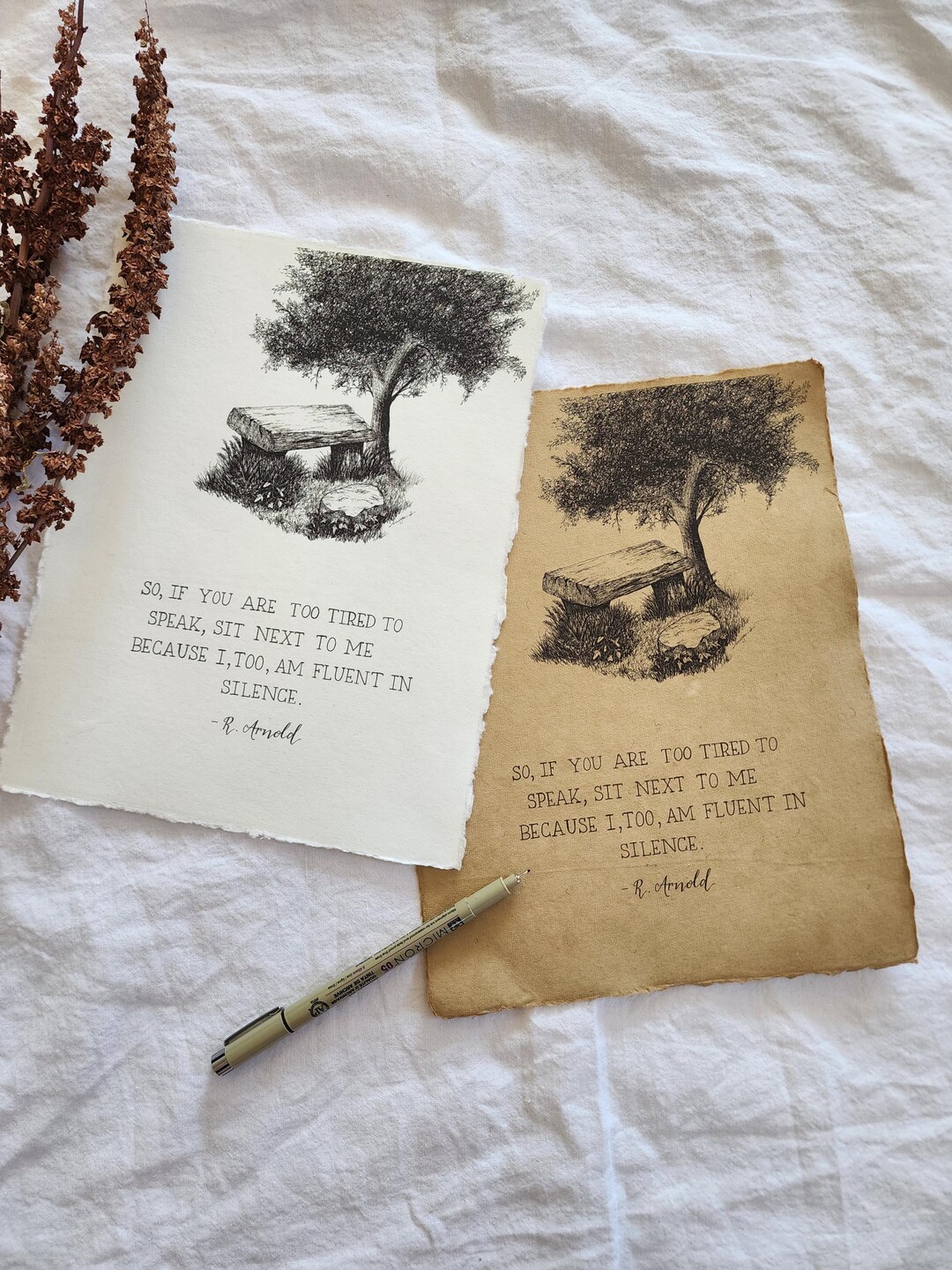 Vintage Inspired Original Hand Drawn & Hand Lettered Print for Display ...