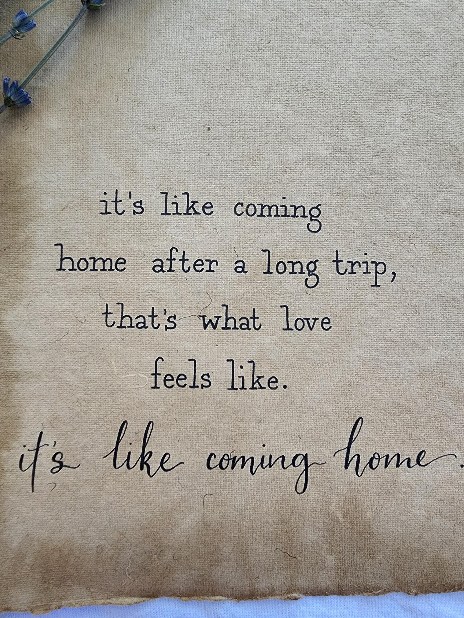 Clipboard Decor, Handwritten Quote Print on Vintage Inspired Handmade ...