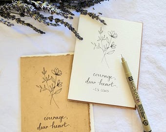 Hand Drawn and Handwritten Greeting Cards - Etsy
