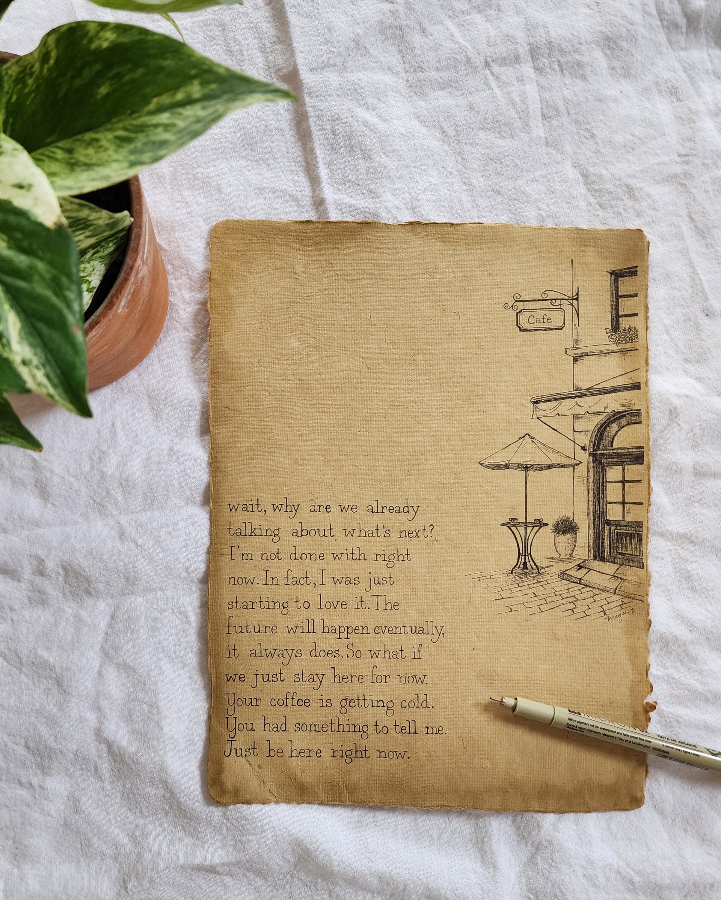 Vintage Inspired Original Hand Drawn & Hand Lettered Print for Display ...