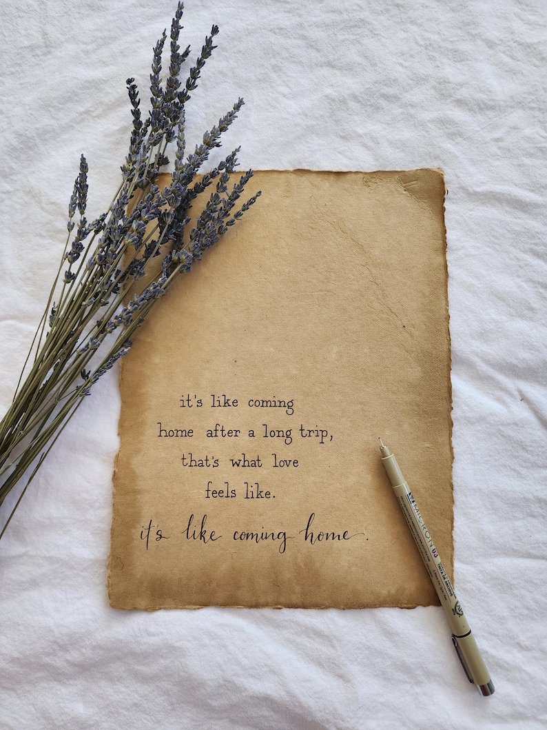 Clipboard Decor, Handwritten Quote Print on Vintage Inspired Handmade ...