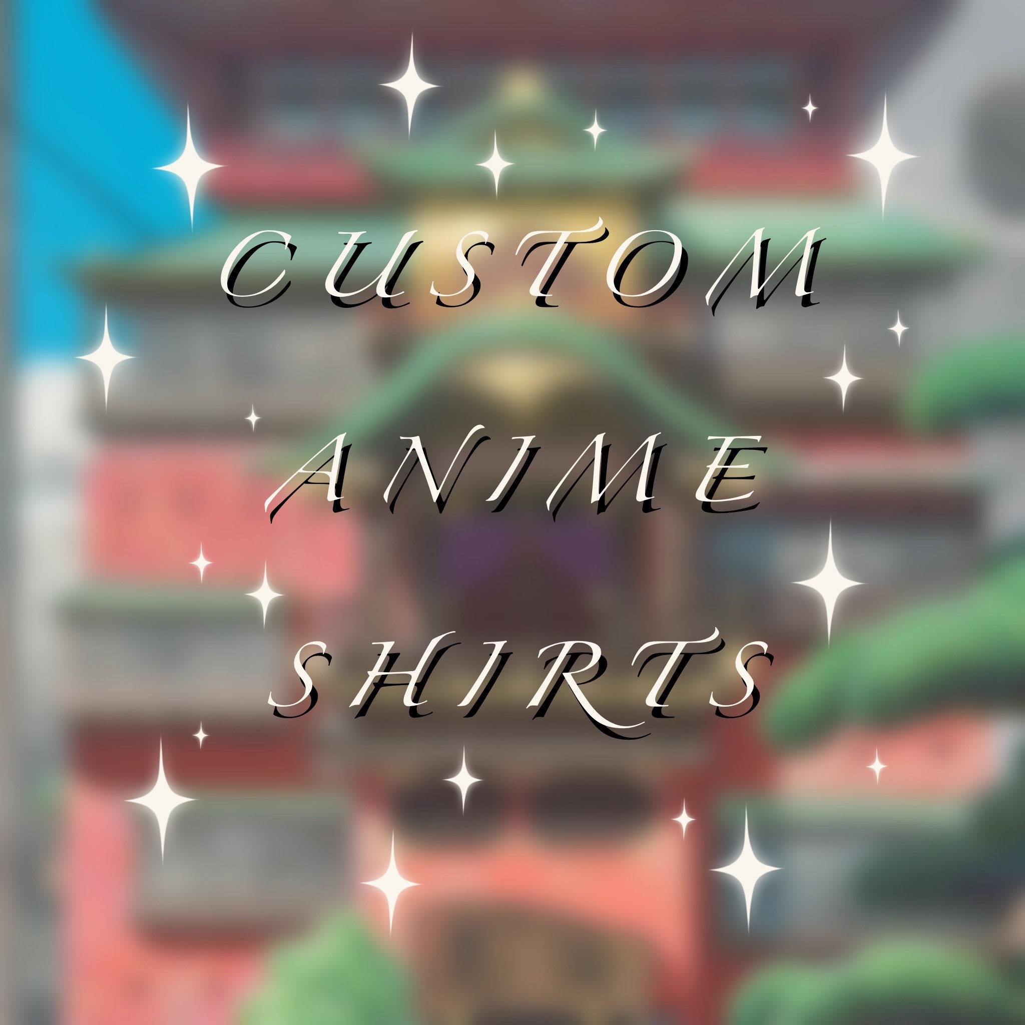 Custom Anime Shirts - Etsy