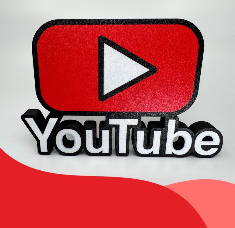 Youtube Logo Decoration Sign - Etsy