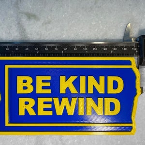 Be Kind Rewind Sign — Blockbuster Video Retro Nostalgia Gift, 90s VHS ...