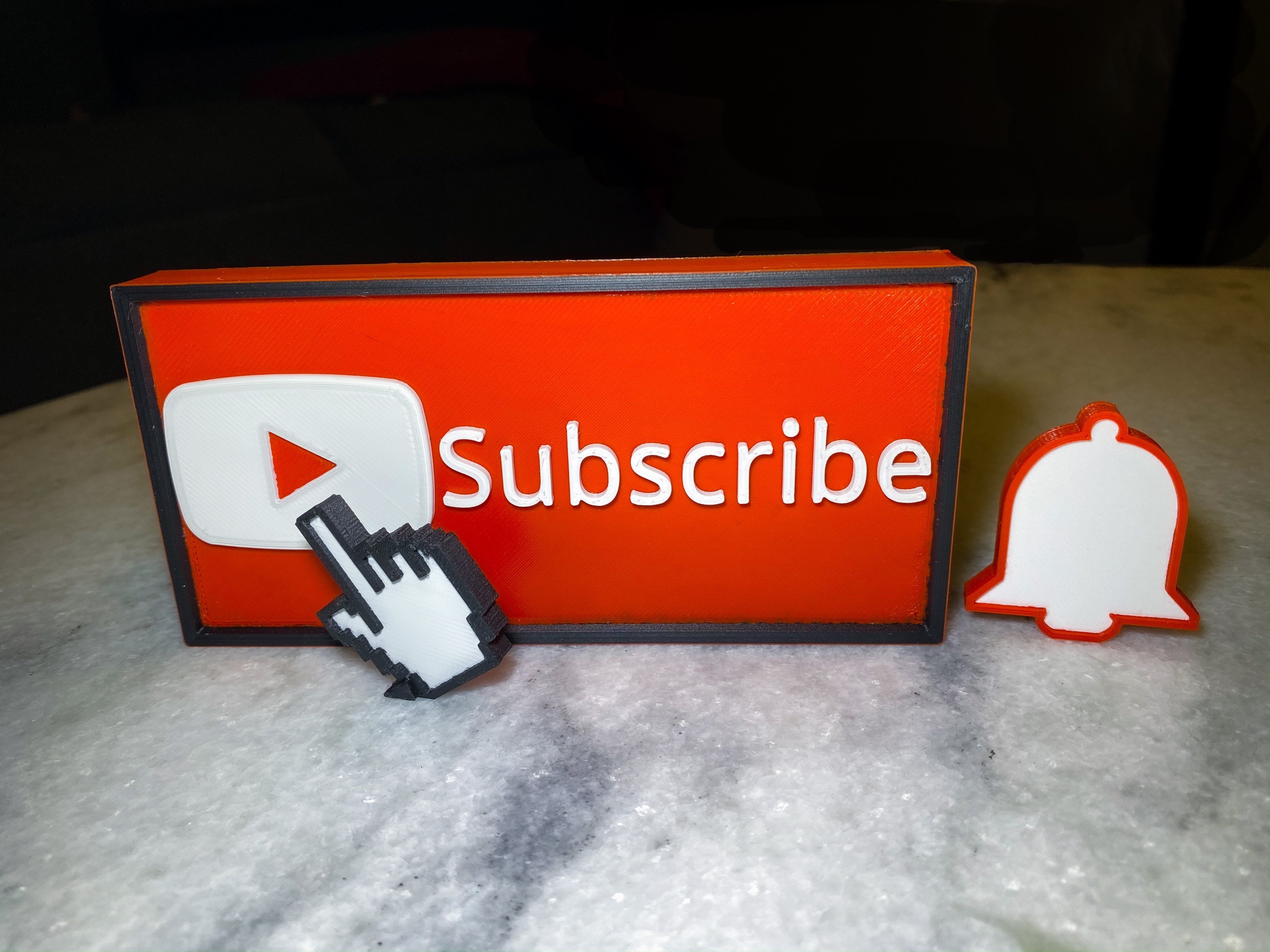 Youtube Subscribe Icon Decoration Sign - Etsy