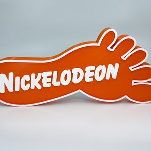 Nickelodeon Foot Logo Sign - Etsy