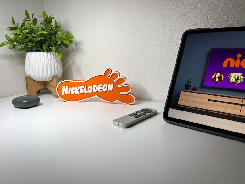 Nickelodeon Foot Logo Sign - Etsy Australia