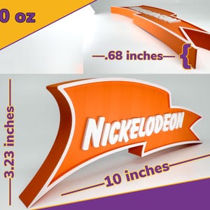 Nickelodeon Flag Logo Sign - Etsy