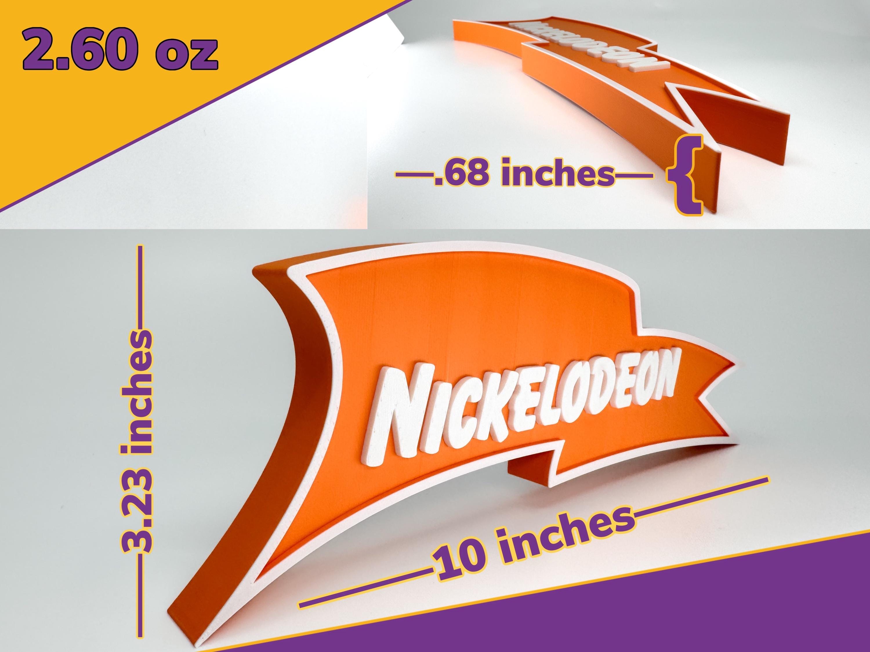 Nickelodeon Flag Logo Retro Sign — 90s Nostalgia Decor, Handcrafted ...