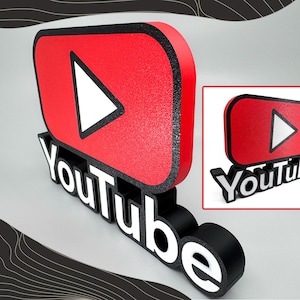 Youtube Logo Decoration Sign - Etsy
