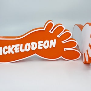 Nickelodeon Foot Logo Sign - Etsy UK