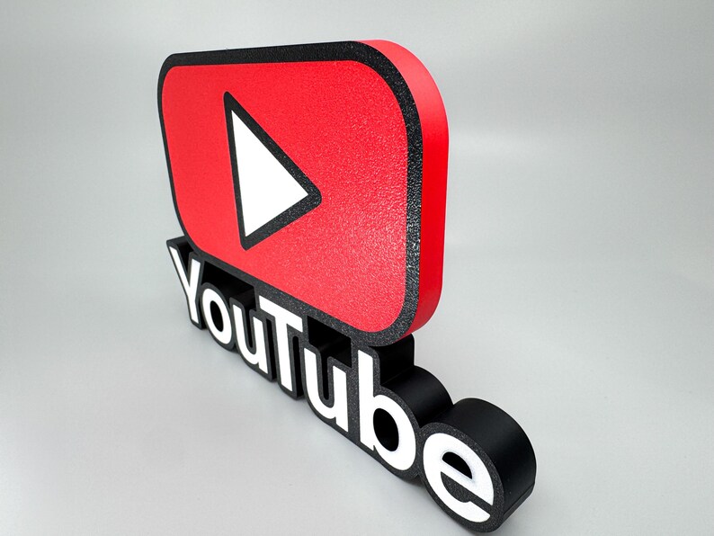 Youtube Logo Decoration Sign - Etsy