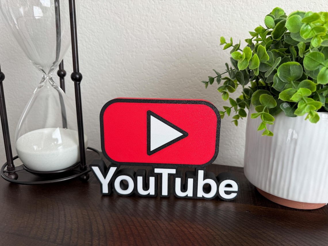 Youtube Logo Decoration Sign - Etsy