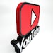 Youtube Logo Decoration Sign - Etsy
