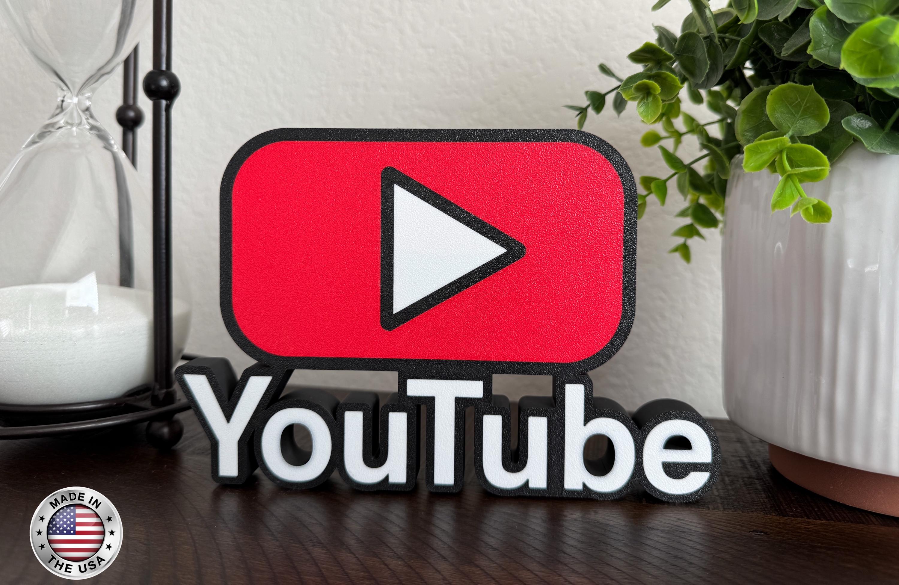 Youtube Logo Decoration Sign - Etsy