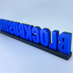 Blockbuster Video Decoration Sign - Etsy