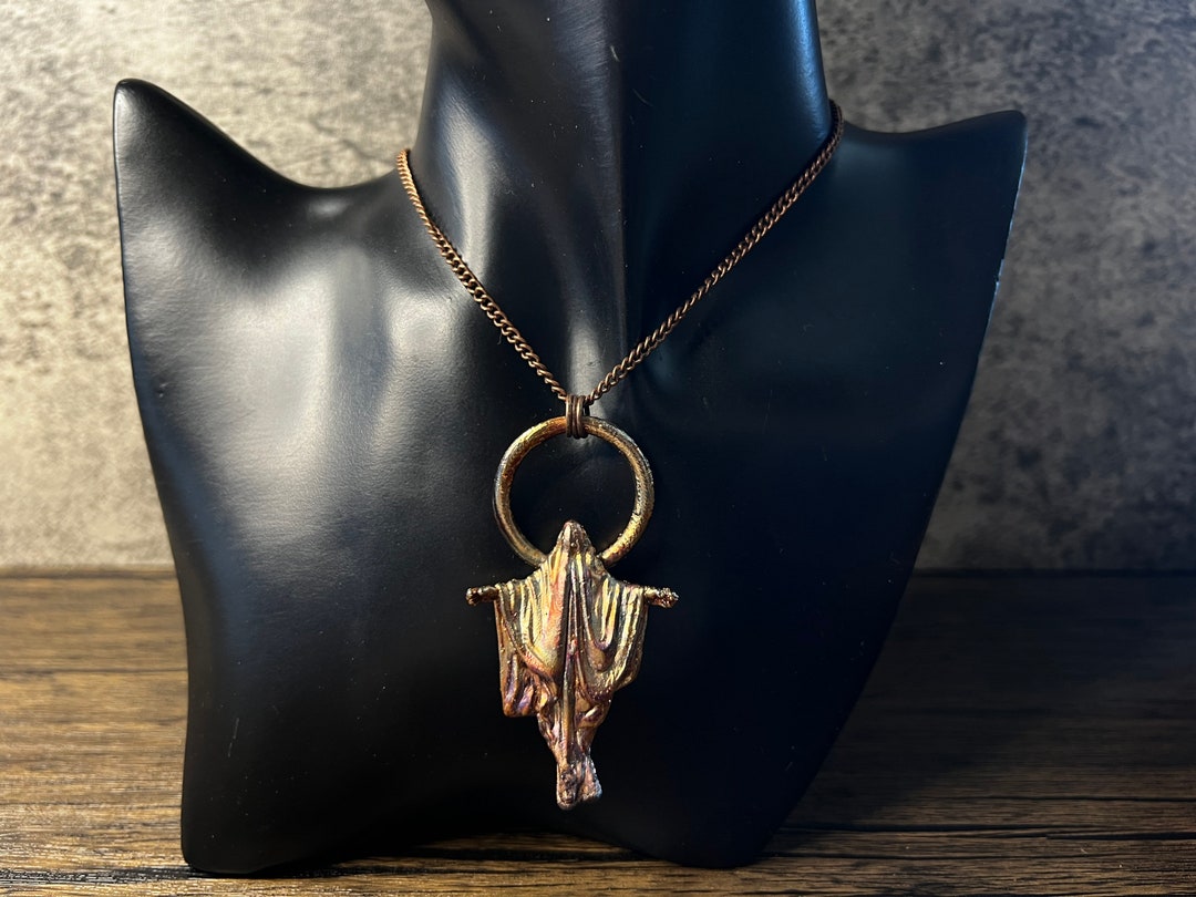 Spooky Ghost // Halloween // Electroformed Copper // Pendant Necklaces ...
