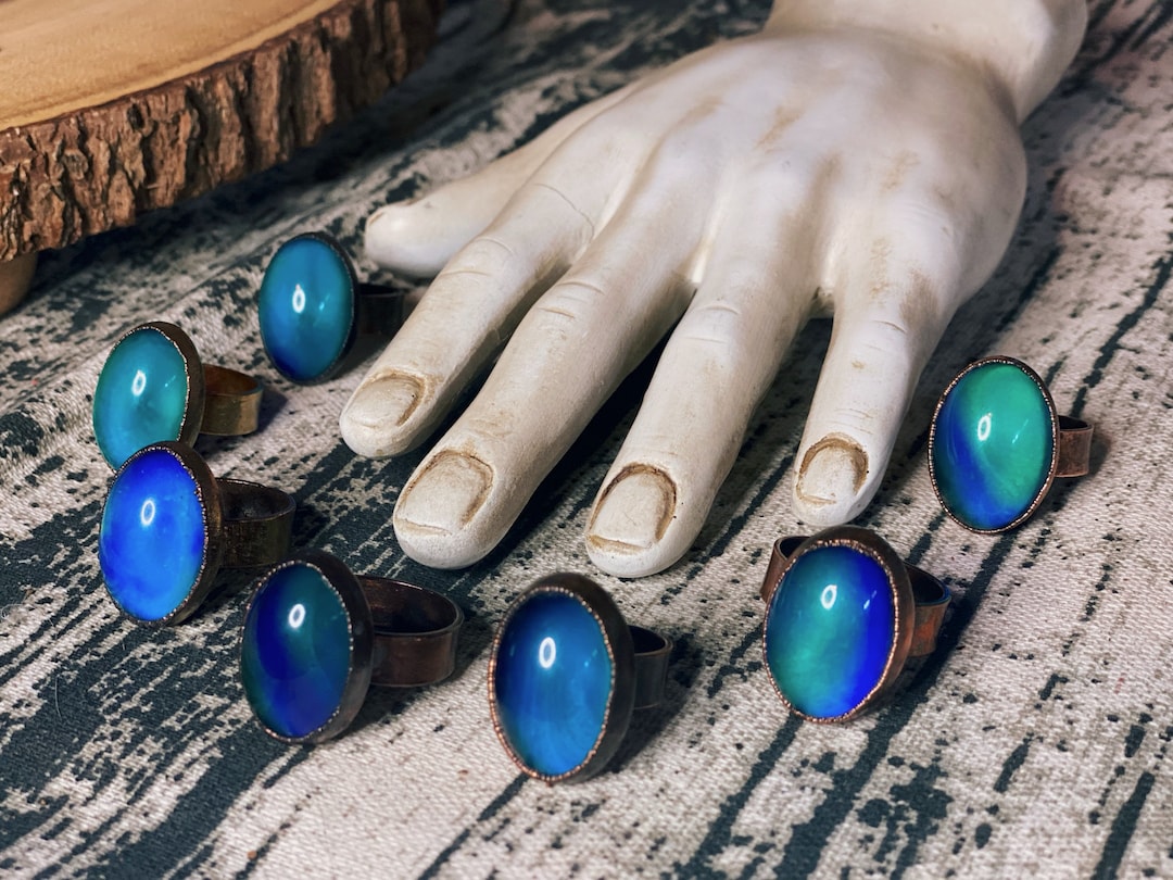 Mood Ring // Color Changing // Electroformed Copper // Handcrafted ...