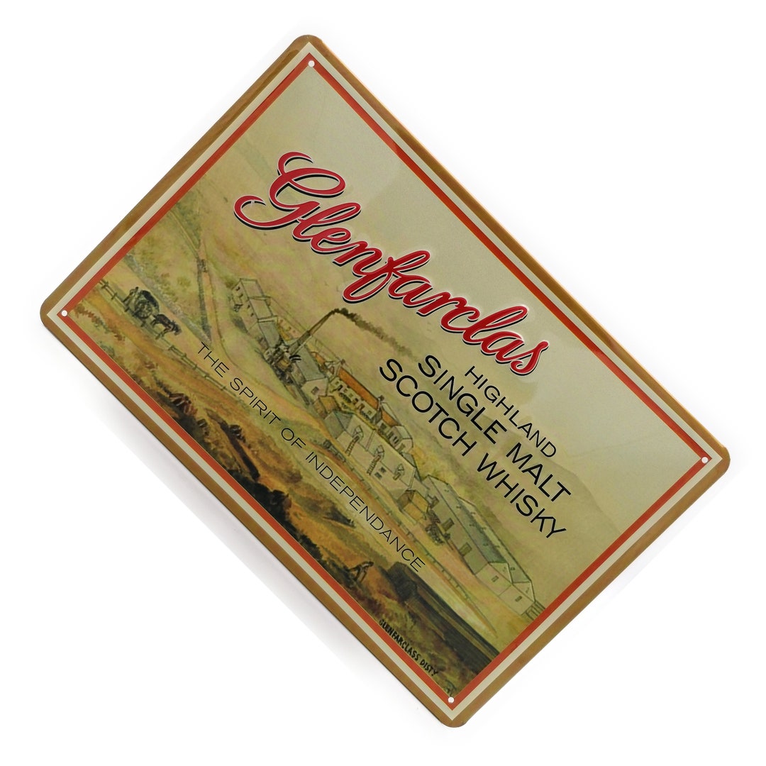 Retro Whiskey Tin Sign Suitable for Glenfarclas Highland - Etsy