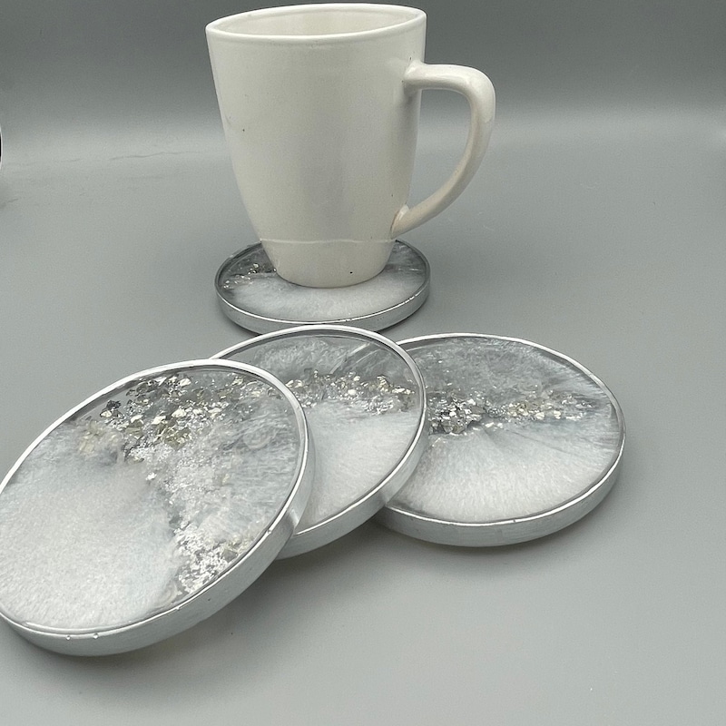 Silver Coasters - Etsy