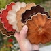 Set of 6 Flower Coasters in Fall Colors, Handmade Epoxy Resin Coasters ...