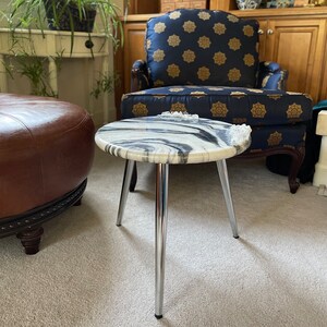 Small Handmade Geode Table With Real Geodes and Crystals, Resin and ...