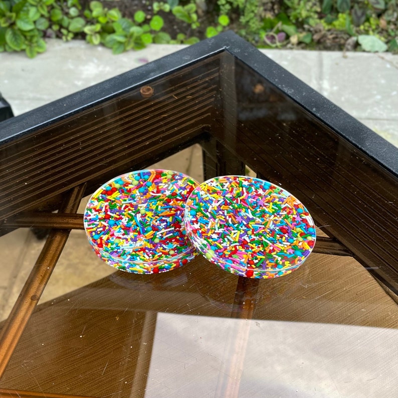 Colorful Birthday Party Coasters Candy Themed Coaster Sets - Etsy