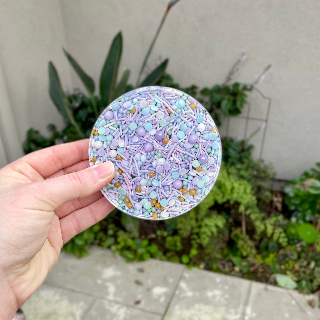 Colorful Pastel Purple Sprinkle Coasters, Candy Themed Coasters ...