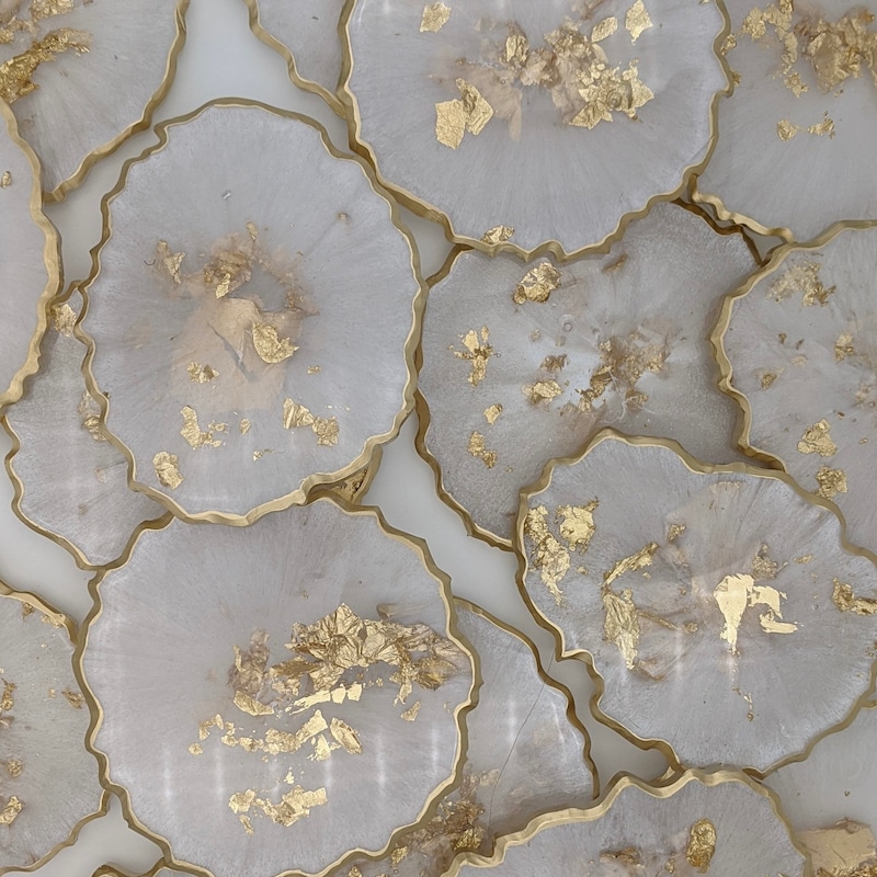 Gold Coasters - Etsy