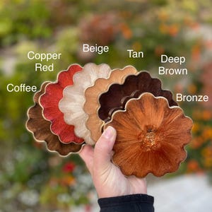 Fall Collection | Fall Decor Flower Coasters, Handmade Epoxy Resin ...