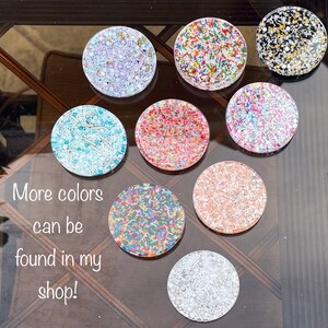 Colorful Birthday Party Coasters, Candy Themed Coaster Sets Handmade ...