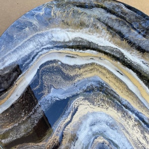 Custom Lazy Susan Turntable, Handmade With Resin and Solid Wood ...