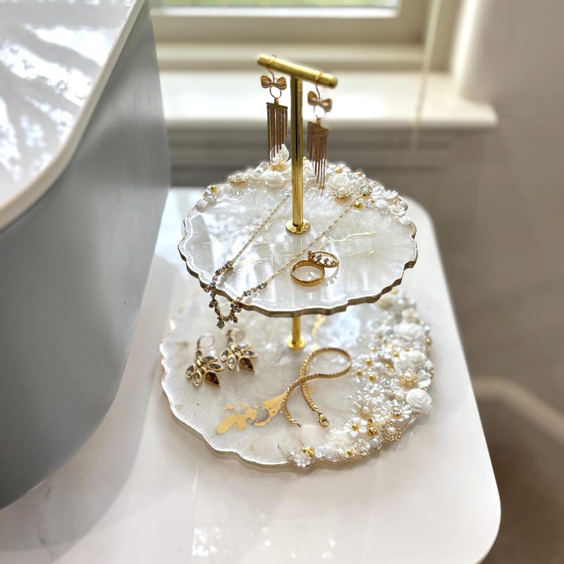 2 Tiered Tray - Etsy