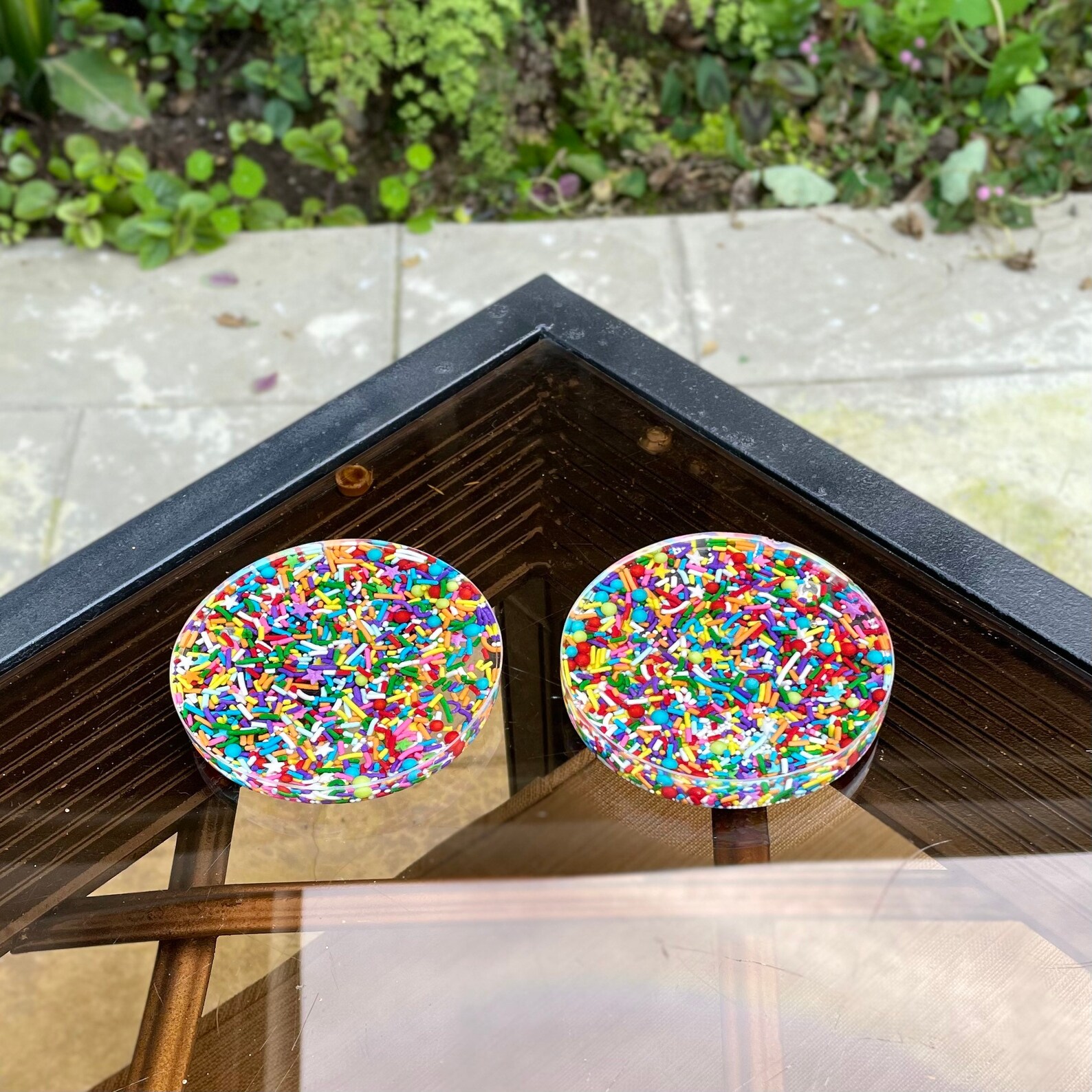 Colorful Birthday Party Coasters Candy Themed Coaster Sets - Etsy