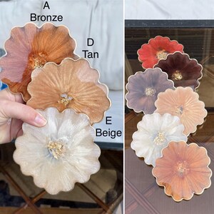 Fall Collection | Fall Decor Flower Coasters, Handmade Epoxy Resin ...