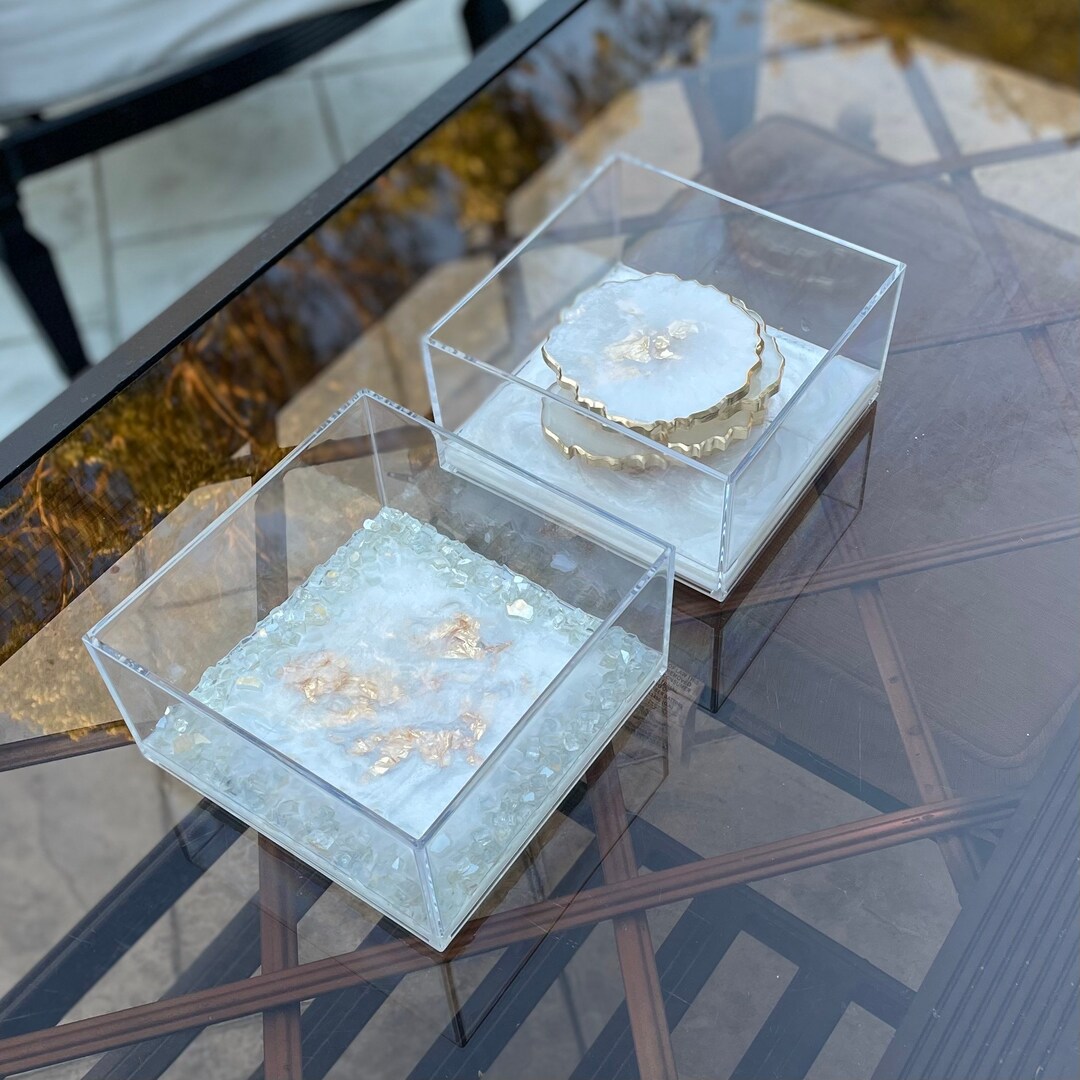 Customizable Coaster Holder, Large Display Case for Coasters, Coffee ...