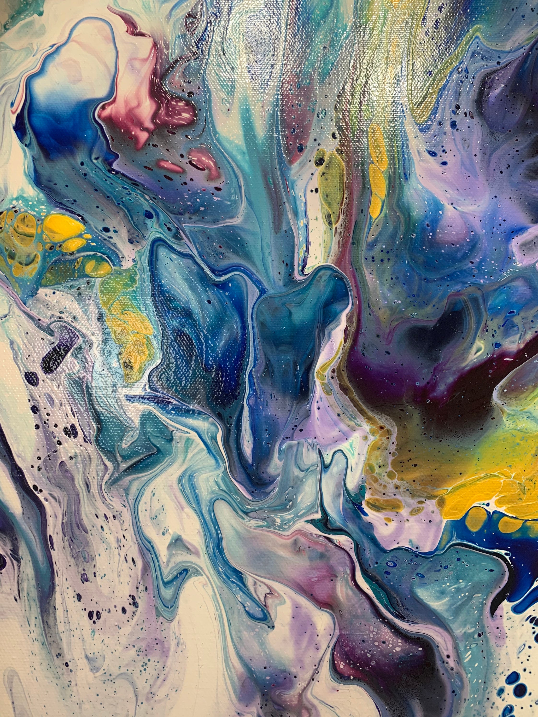 16x20” Original Abstract Painting on Gallery Wrapped Canvas, Acrylic ...