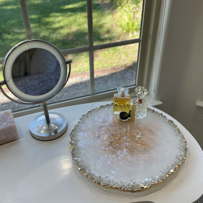 16 Lazy Susan Turntable Centerpiece Handmade With Epoxy - Etsy