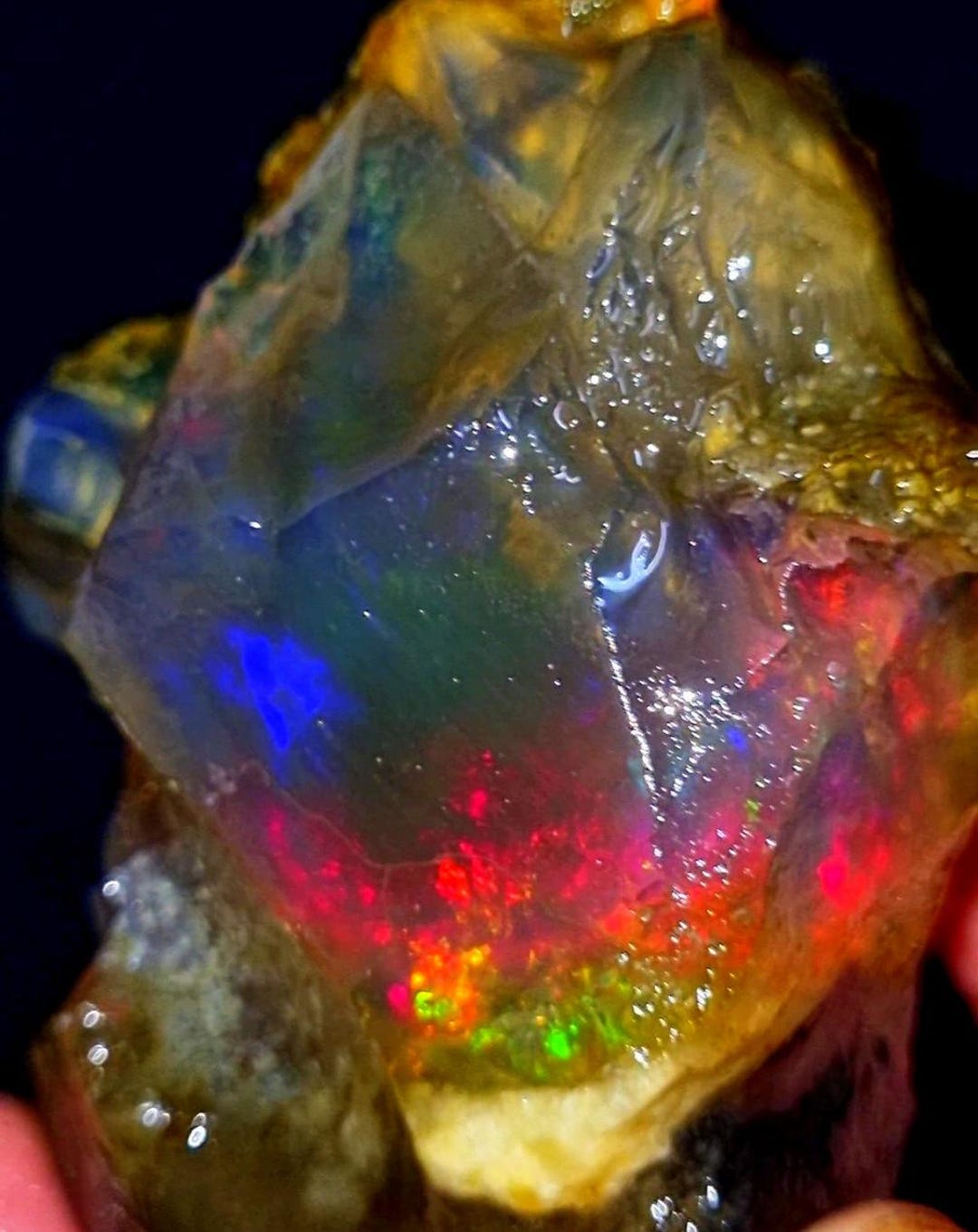 534 Carat Very Rare Natural Ethiopian Opal Rough, Raw Opal, Welo Fire Opal, Multi Fire Opal ...