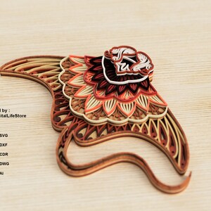 Fish Layered Mandala Laser Cut Files Batoidea,laser Cut,cnc Files ...