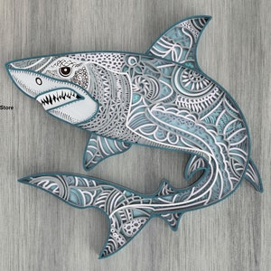Layered Shark Laser Cut Files Svg,cricut Cut Files Cnc Files,shark ...
