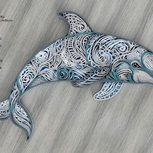 Layered Dolphin Laser Cut Files Svg,cricut Cut Files Cnc Files,dolphin ...