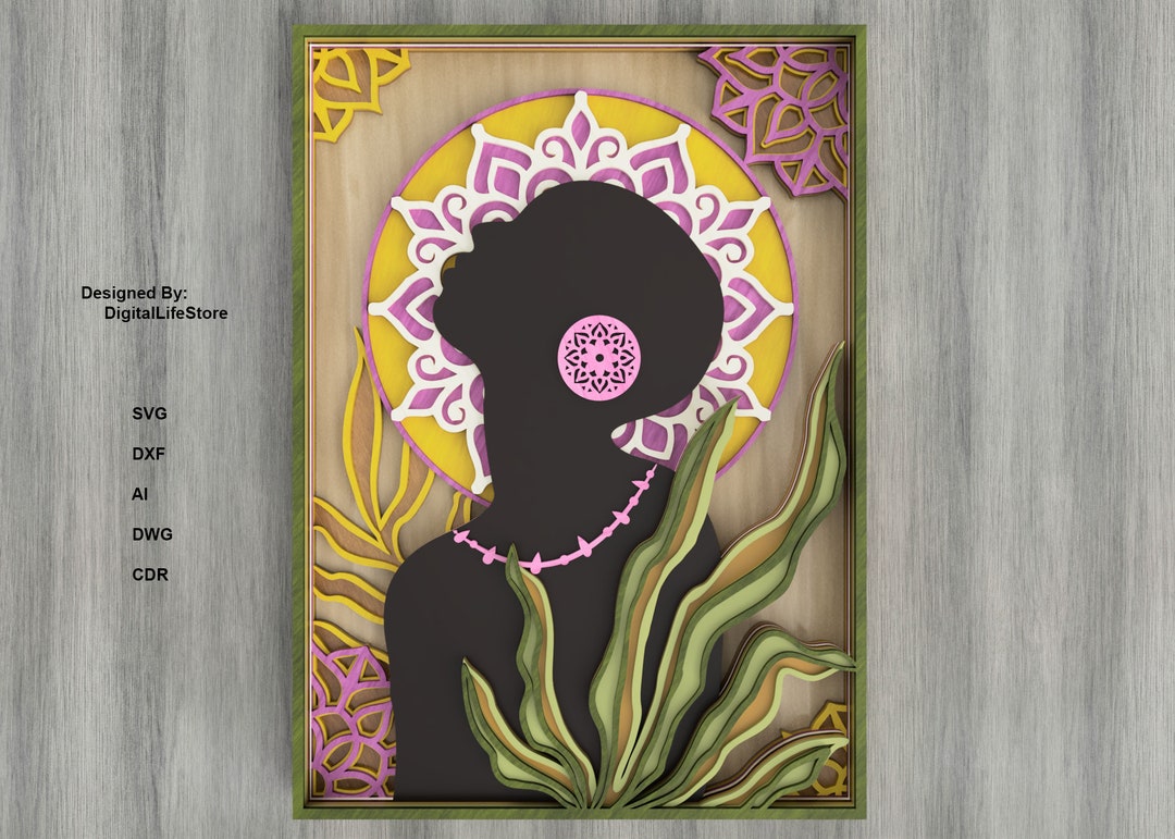 Layered Wall Decor Multilayer Laser Cut Files,laser Cut,cnc Router ...