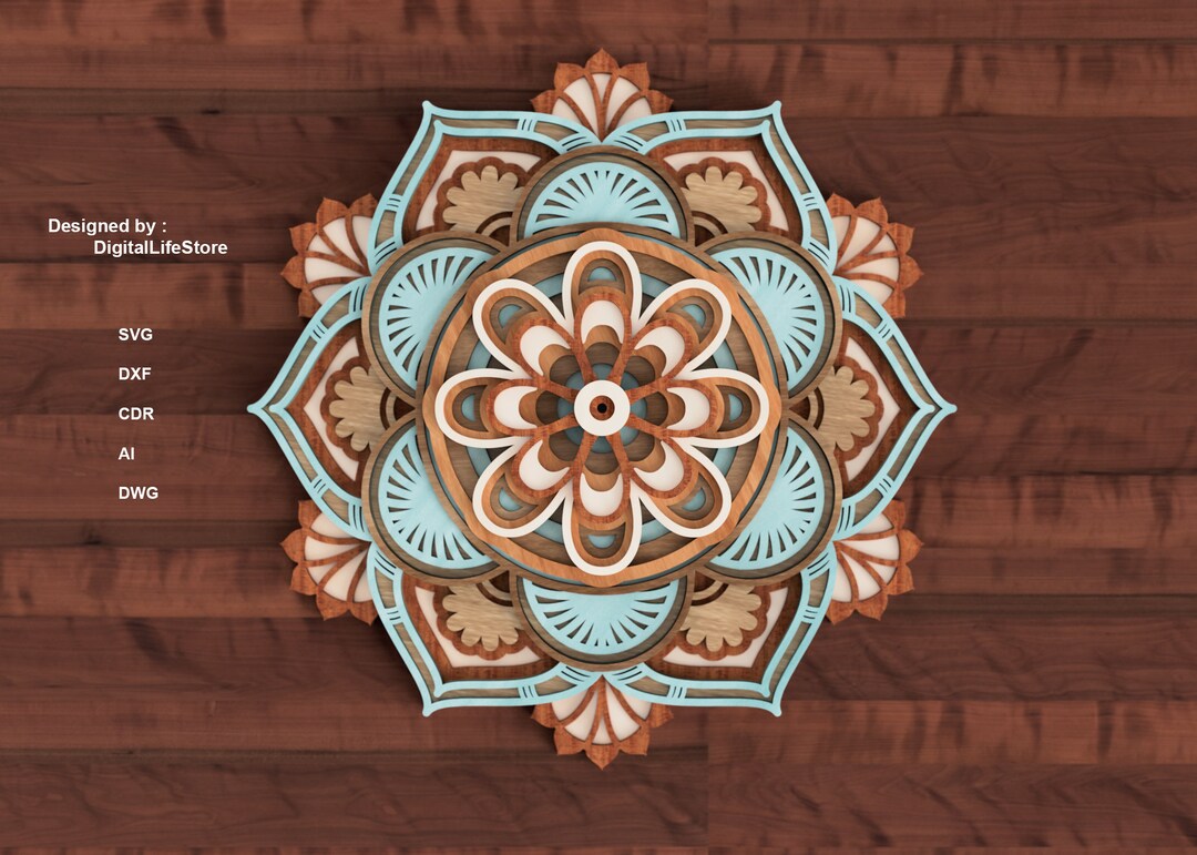 Mandala Multilayer Laser Cut Files,laser Cut,cnc Router Files,cricut ...