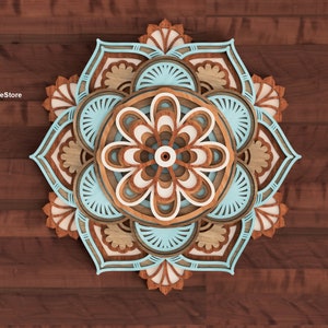 Mandala Layered Svg Dxf LASER CUT Files,cnc Router Files,laser Cut ...