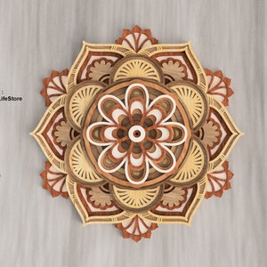 Mandala Layered Svg Dxf LASER CUT Files,cnc Router Files,laser Cut ...