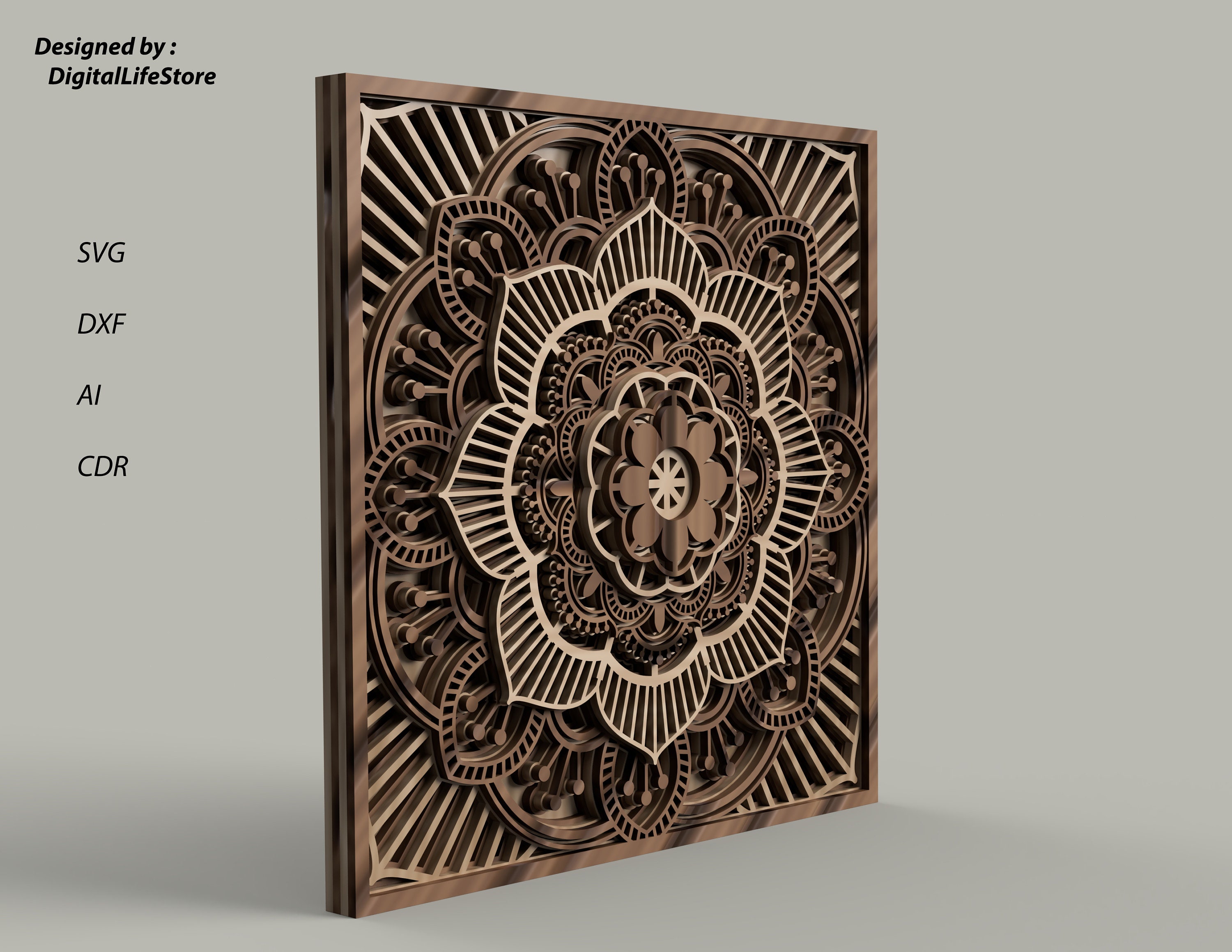 Multilayered Mandala Laser Cut Filescnc Laser Cut Vectorcnc - Etsy