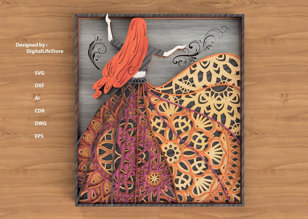 Layered Wall Decor Laser Cut Files,laser Cut,cnc Router Files,cnc Files ...