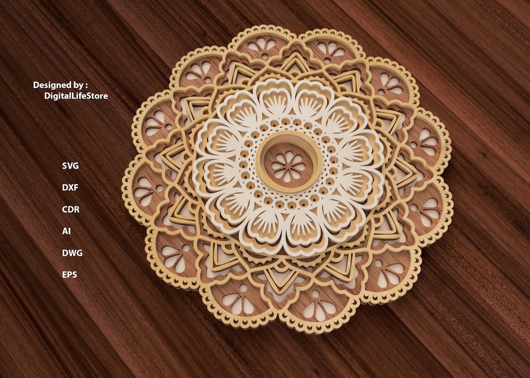 Multilayered Mandala Laser Cut Files , Cnc Router Files , Cnc Files ...