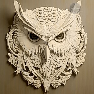 Owl Face 3d Illusion Laser Engraving Files With Glowforge Setting ,owl ...